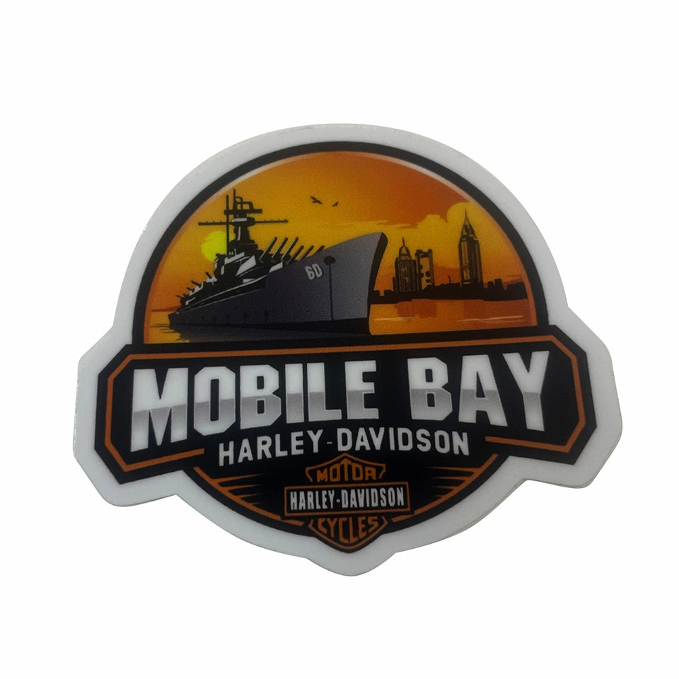 Mobile Bay H-D Logo Decal — Mobile Bay Harley-Davidson